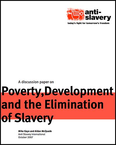 Poverty, Development and the Elimination of Slavery - SlaveFree Today